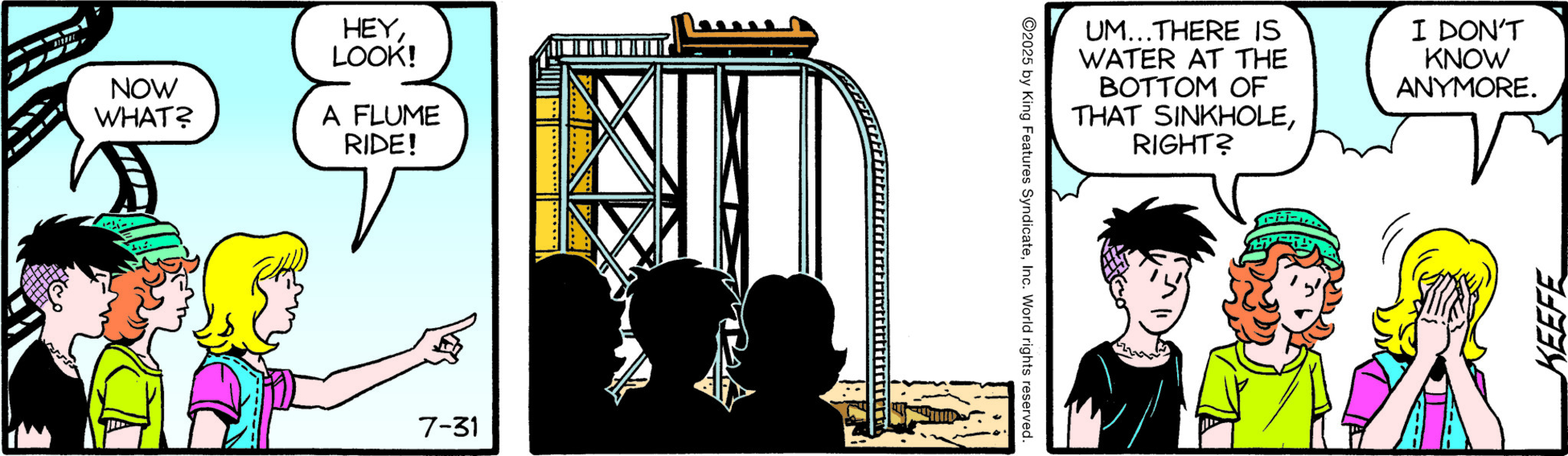 Sally Forth by Francesco Marciuliano; drawn by Jim Keefe