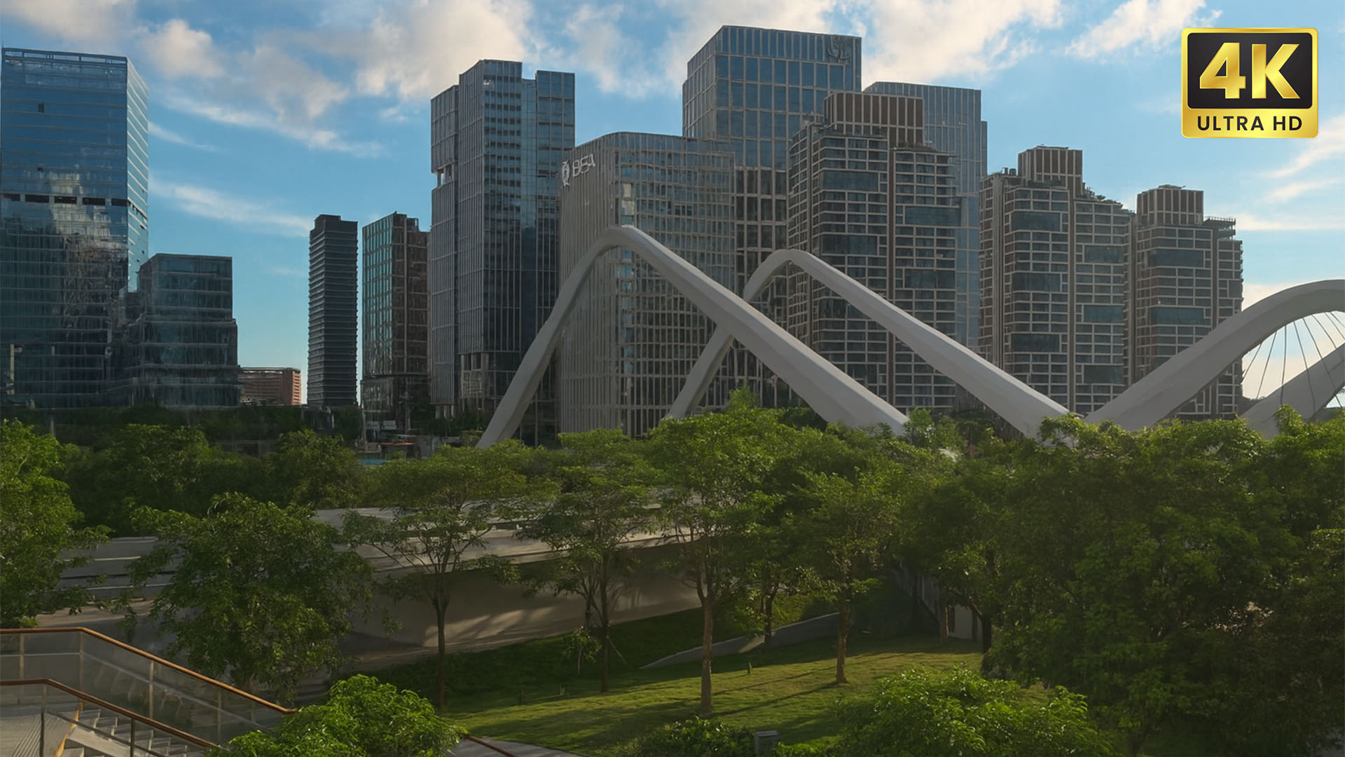 Rute Jalan Kaki Perkotaan di Distrik Nanshan – Shenzhen, Tiongkok (4K)