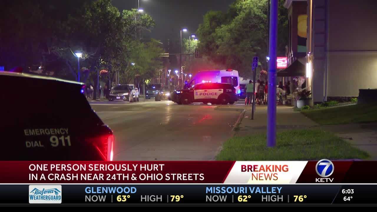 Omaha crash sends 1 person to the hospital in serious condition