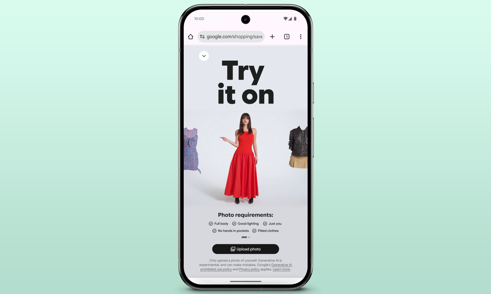 Google’s ‘try it on’ tool lets you dress yourself with AI, try it now
