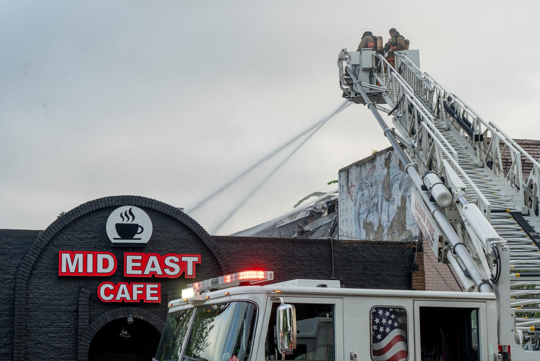 3 people displaced after fire at Mid-East Cafe on Thursday in Akron; no ...