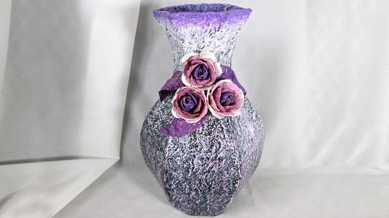 DIY Vase from Tetra Pak Cartons—Eco-Friendly Craft