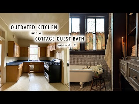 Guest bathroom storage and decor ideas before & after