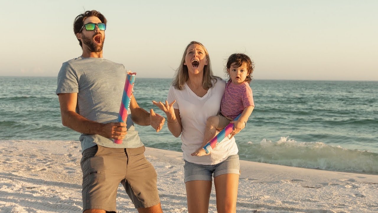 Celebrating an official gender reveal with a fishing twist