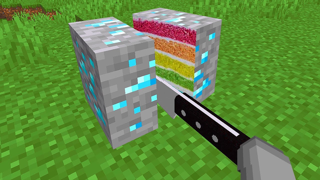 Exploring a Minecraft World Made Entirely of Cake Blocks