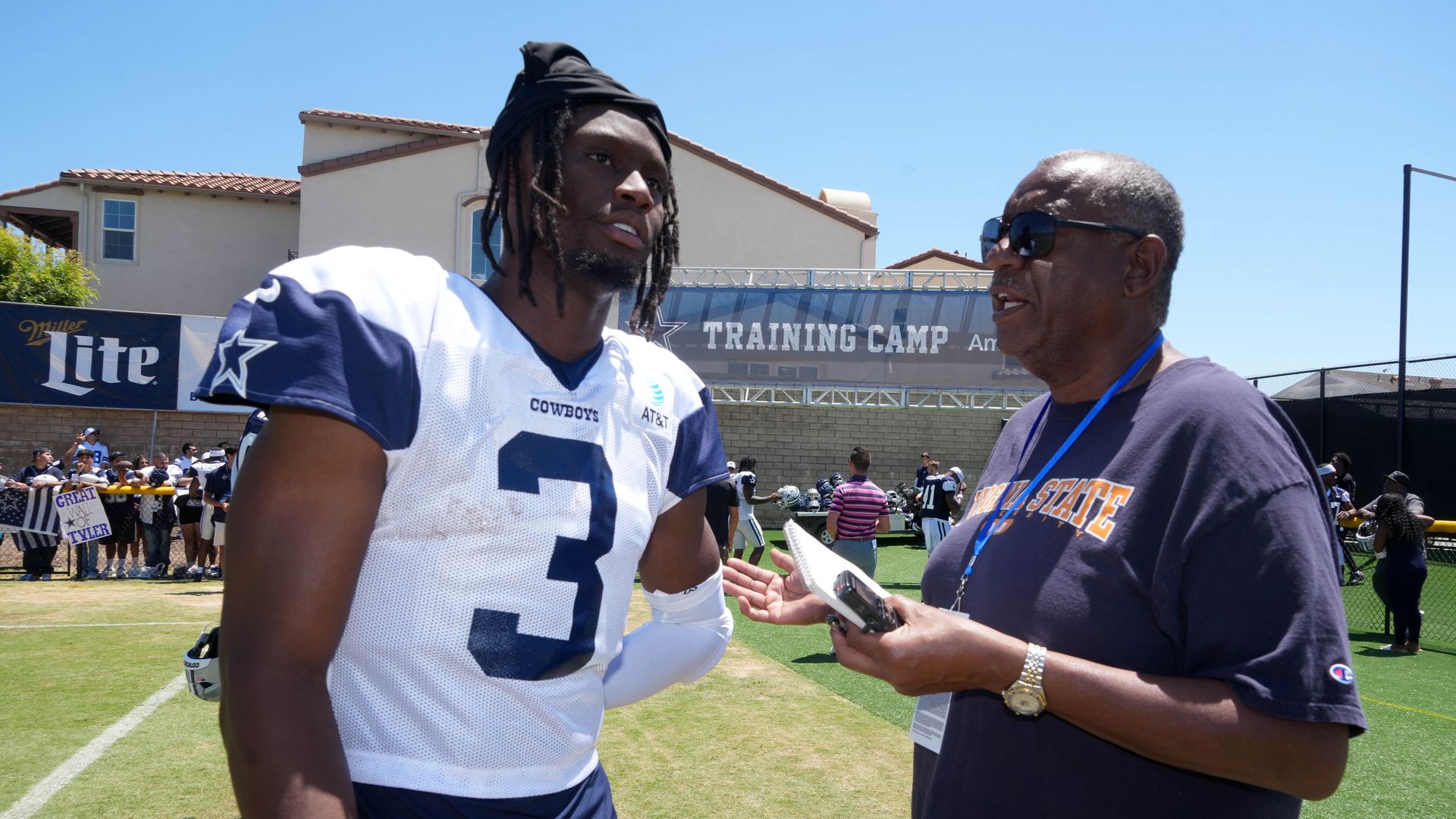 Cowboys news: George Pickens lights up practice at Dallas training camp.