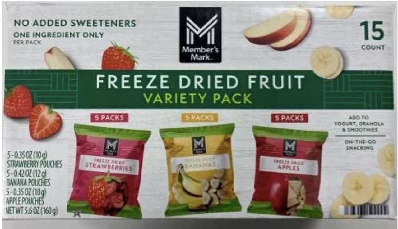 Member’s Mark Freeze-Dried Fruit Product Recalled
