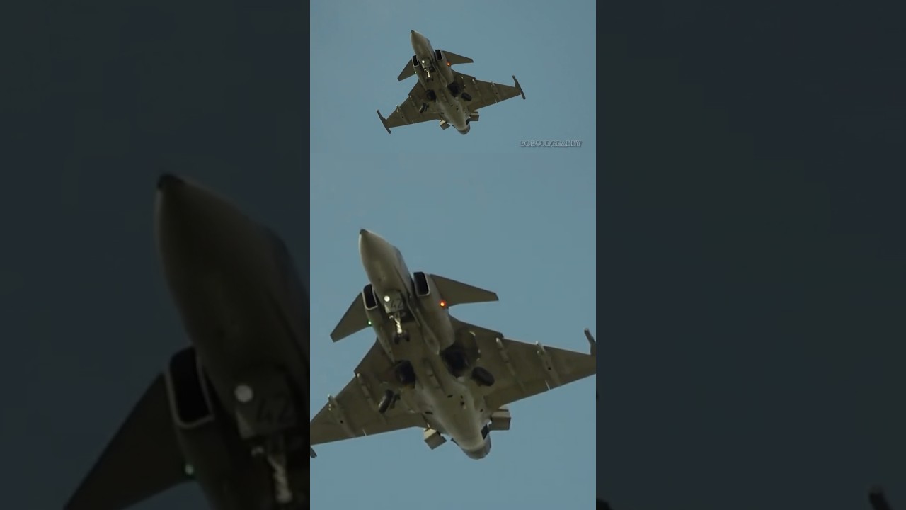 Gripen Pilot Does Impressive Split-S Landing Move