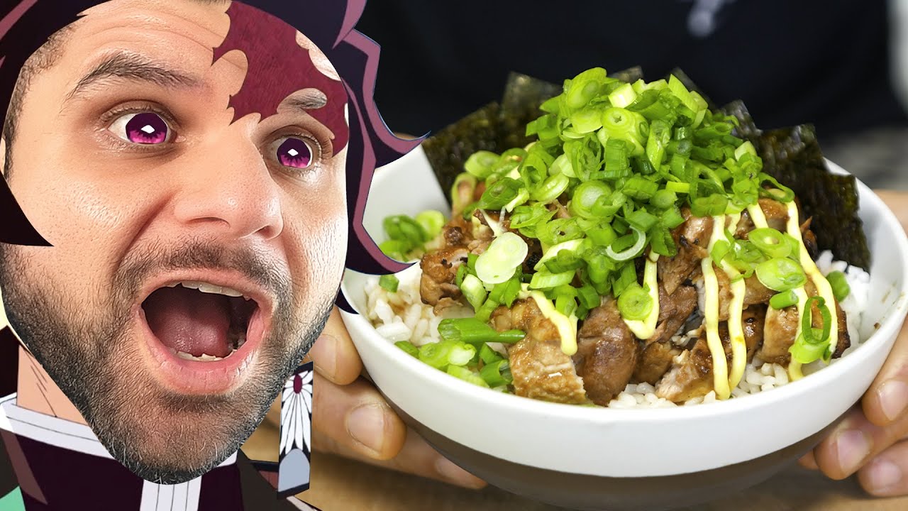 Only In Japan: Mayo Chicken Rice Bowl from Demon Slayer!