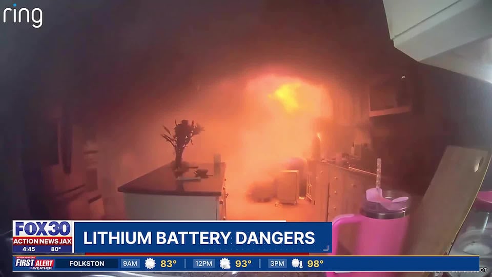 Battery Hazard: The dangers of lithium batteries