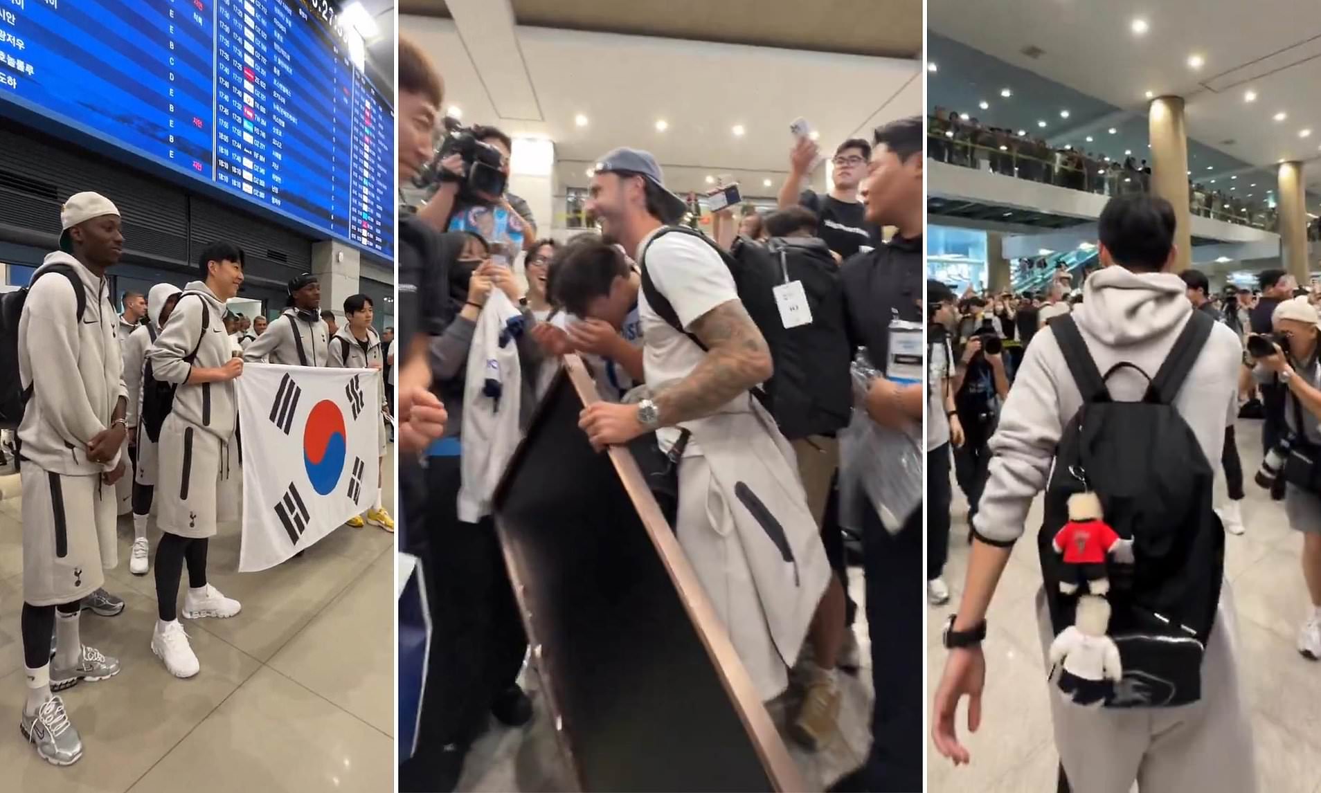 Moment South Korean Tottenham fan bursts into tears after meeting James ...