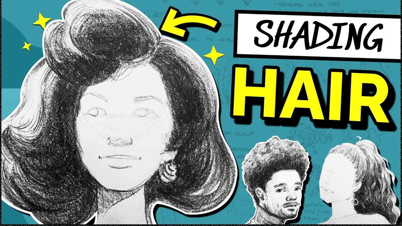 How to Draw Hair – Easy Realistic Shading Tips! (Stream Highlights)
