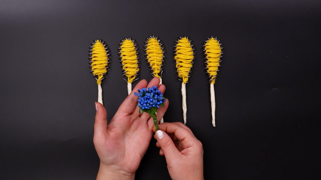 DIY Thread Embroidered Flower