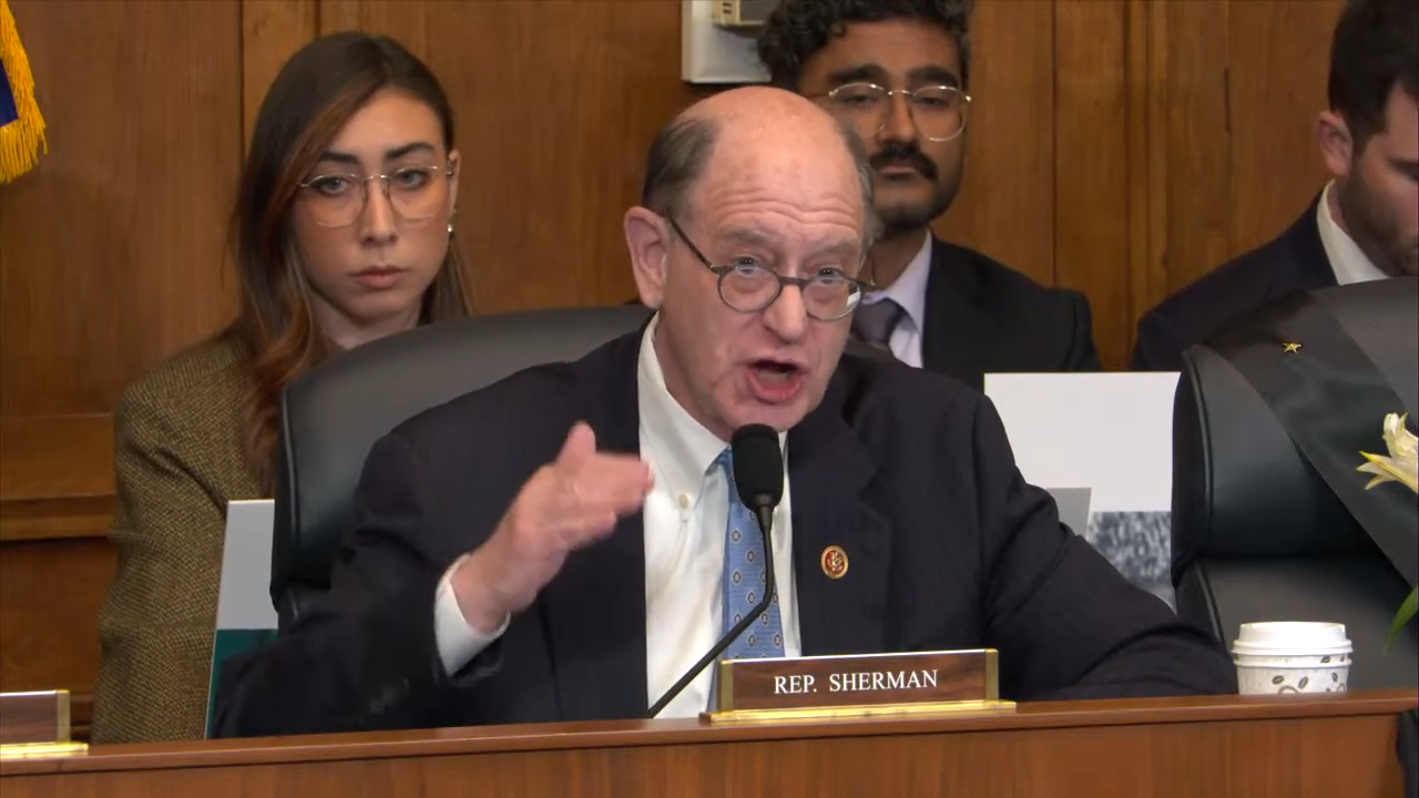 'If You Won't Answer, That's A Loud Answer': Rep. Brad Sherman Grills ...