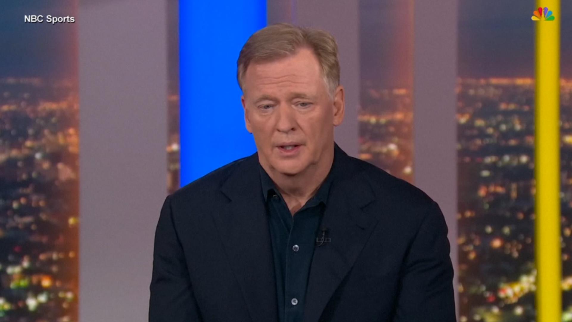 NFL Commissioner Roger Goodell speaks publicly about NYC office shooting