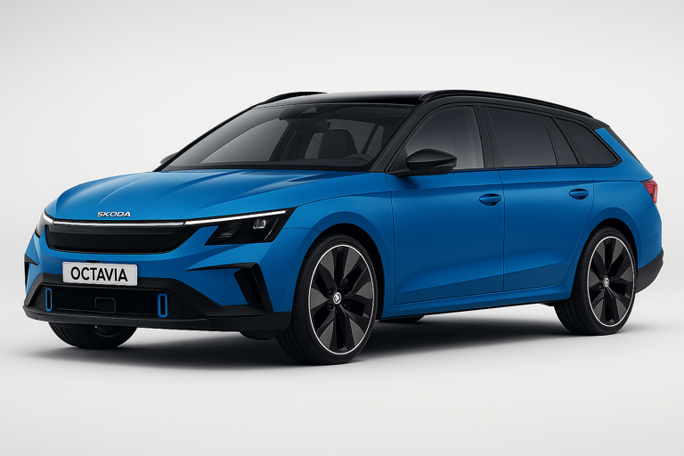 Skoda reveals (slightly) more of new electric Octavia Estate concept
