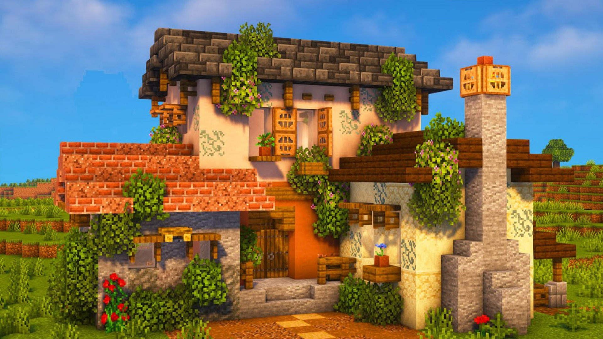 Minecraft Large Italian Survival House Tutorial