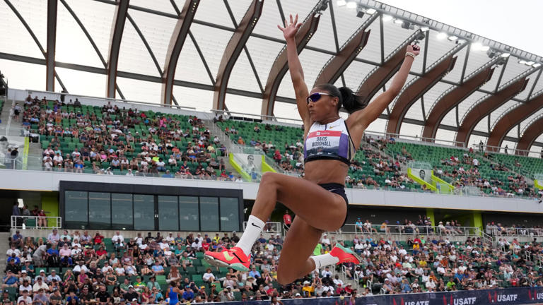 USA Track and Field Championships: Tara Davis-Woodhall, Nico Young lead ...