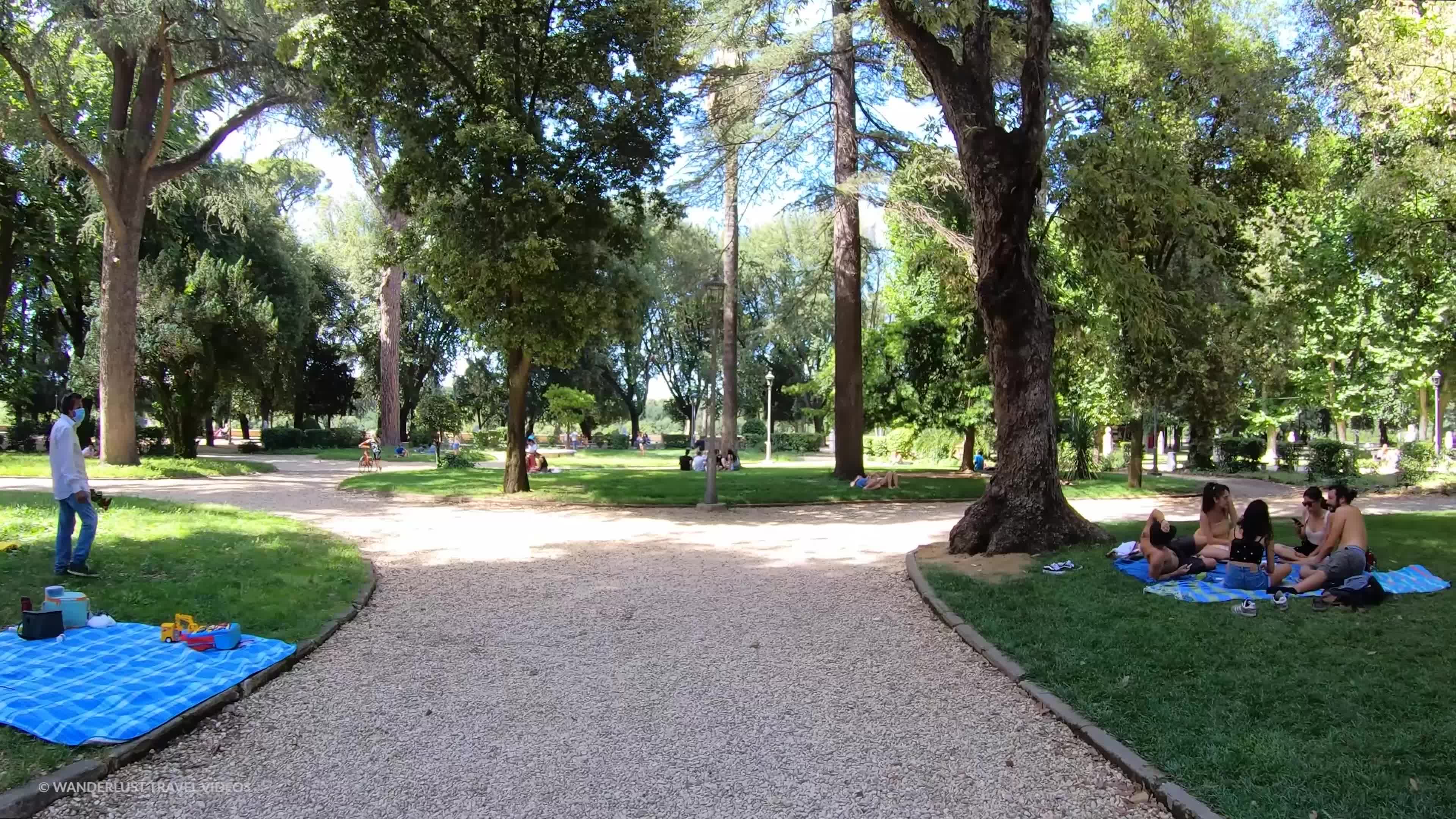 Paseo por el Parque Villa Borghese – El Histórico Jardín de Roma (4K)