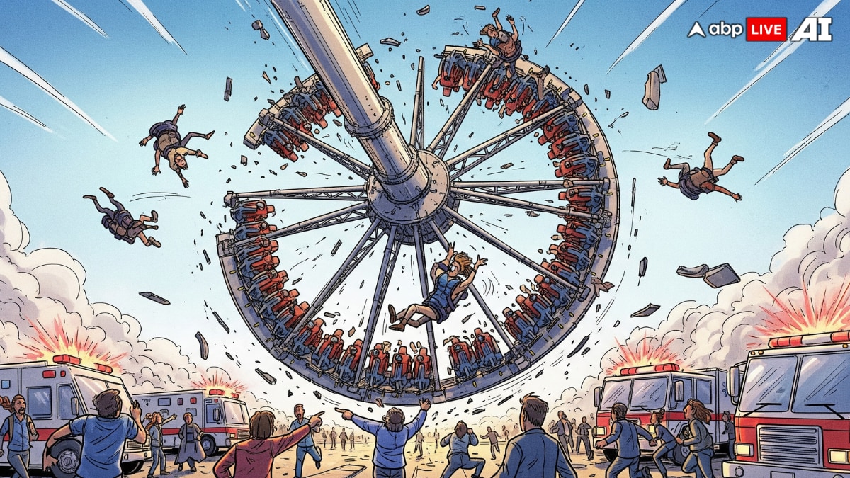 Terrifying Swing Collapse At Saudi Park Caught On Camera, 23 Injured: VIDEO