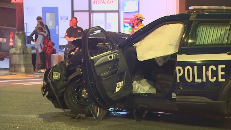 Seattle police officer ran red light before t-bone crash, Uber driver ...