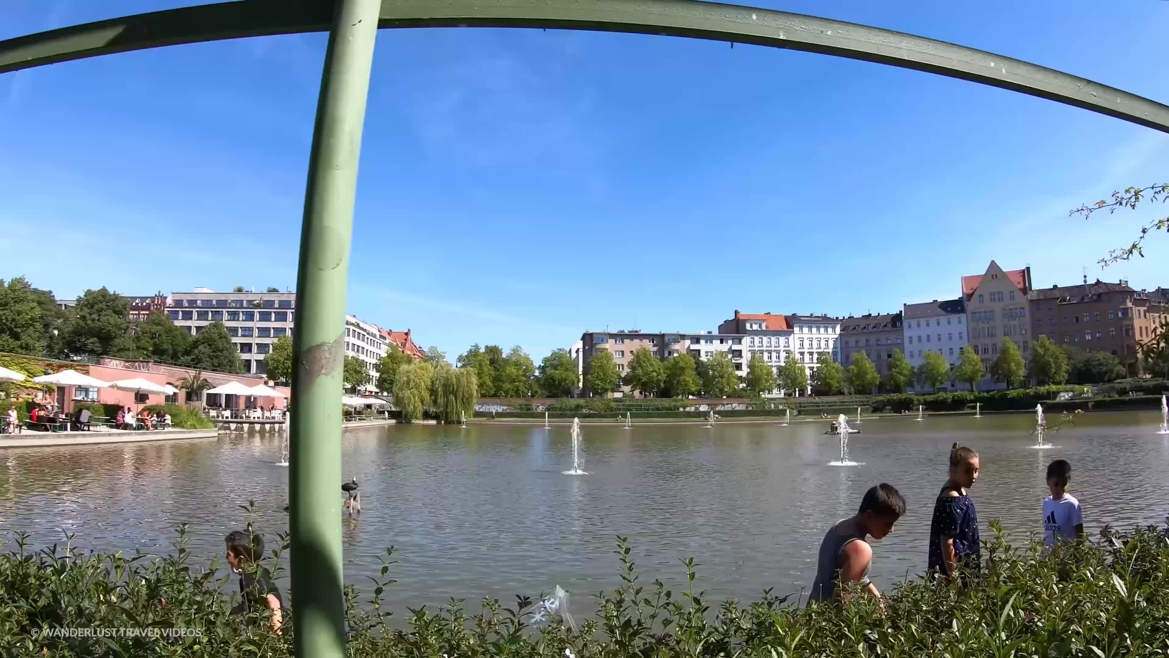 Tour a Piedi nel Parco Engelbecken a Berlino, Germania (4K)