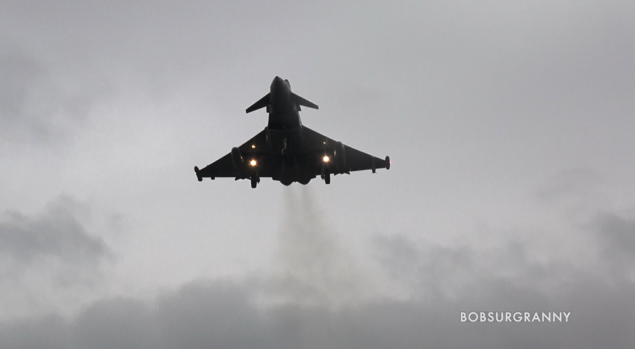RAF Typhoon Jets Roar to Life with EJ200 Engines