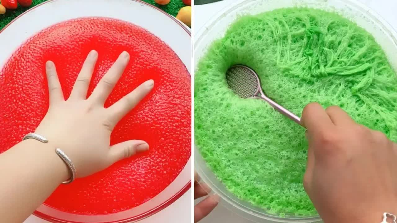 oddly satisfying slime asmr compilation