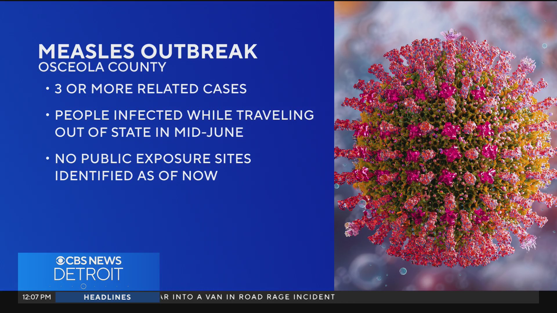 New measles outbreak confirmed in Michigan's Osceola County