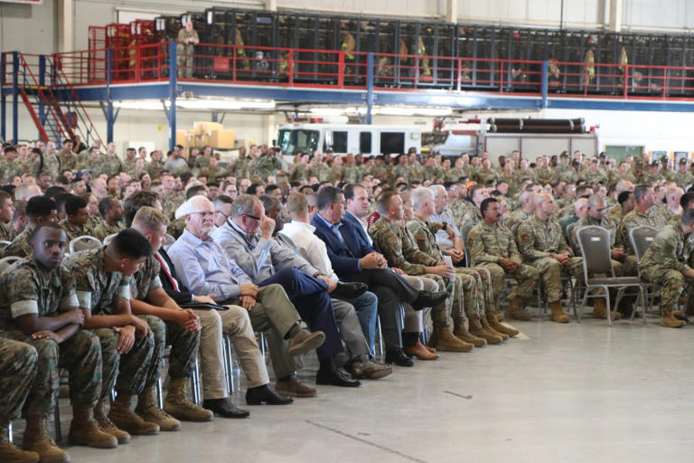 Congressman Pfluger visits and praises GAFB