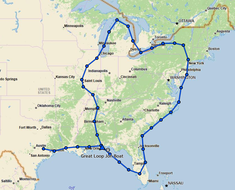 71-year-old Robert Youens lands in Pensacola beating Great Loop record in Jon boat