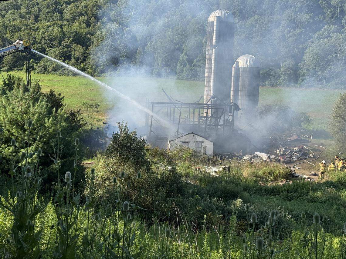 Fire destroys barn in rural Centre County, response hindered by water ...