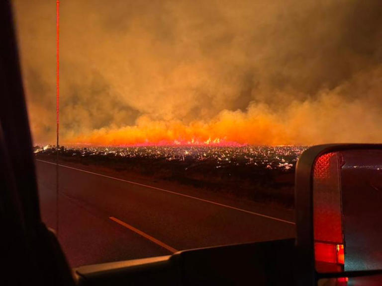 ‘This is a tough one’: Gov. Cox visits crews fighting Monroe Canyon ...