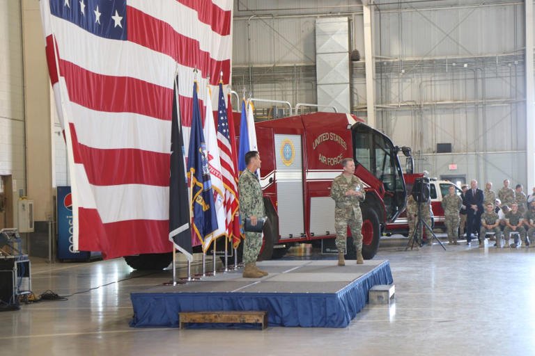 Congressman Pfluger visits and praises GAFB