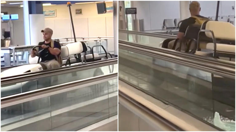 Man Busted Over Drunken Airport Golf Cart Rampage