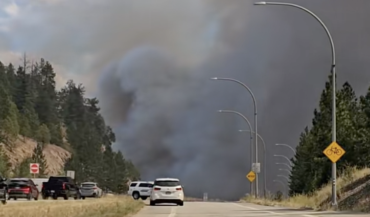 Fierce Wildfires Close Highways Across British Columbia