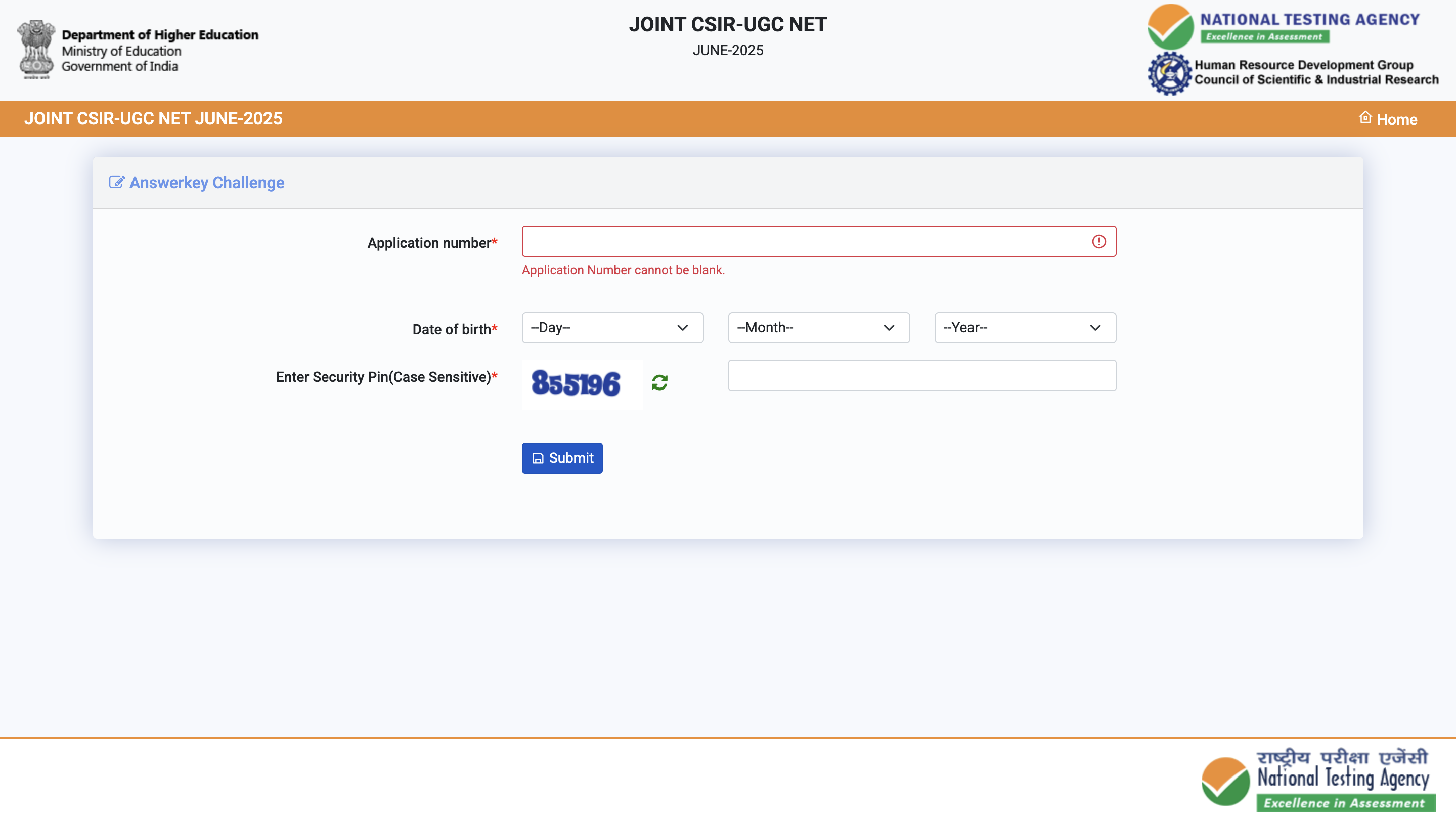 CSIR NET answer key 2025 for July exam released at csirnet.nta.ac.in ...