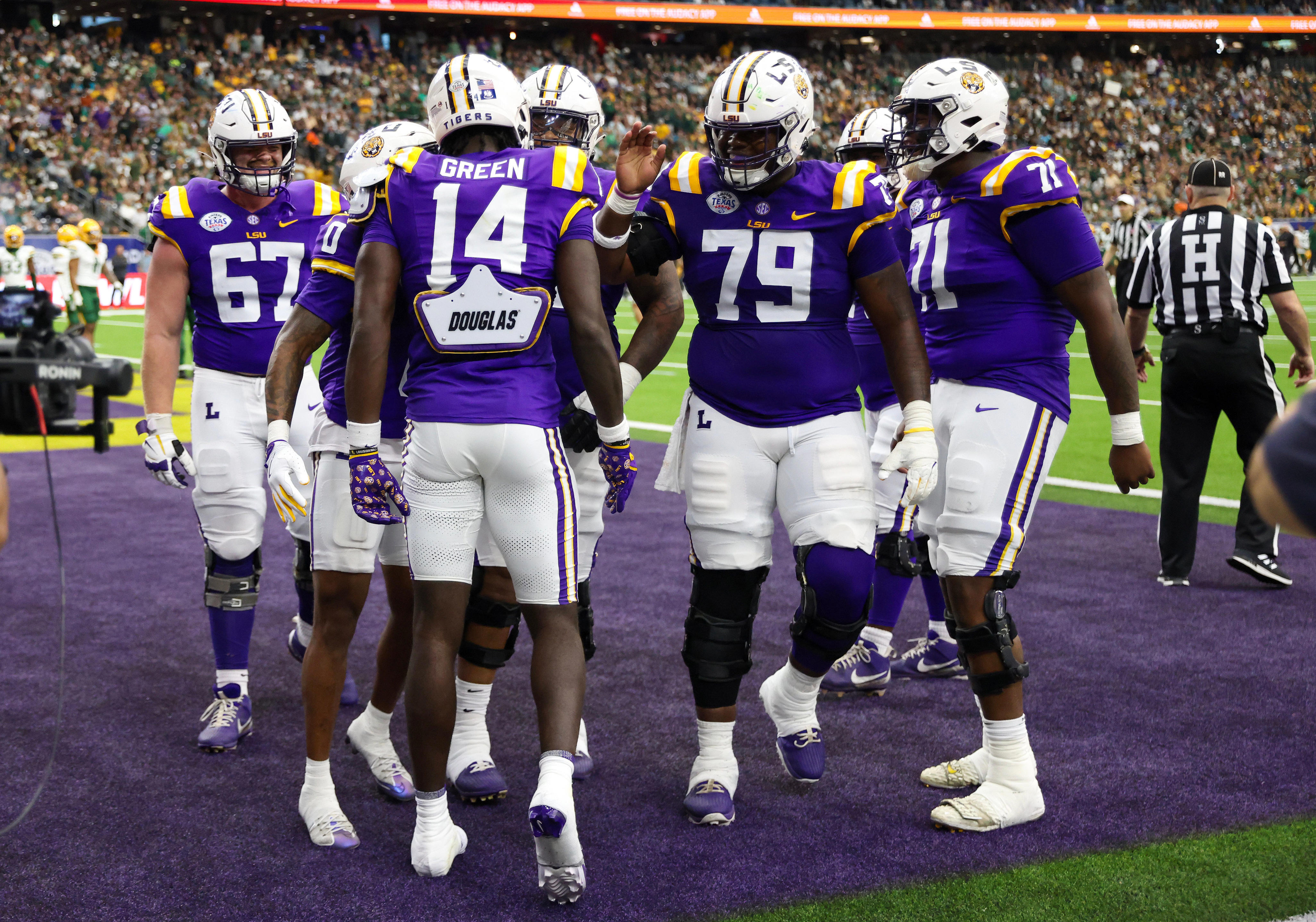 What is the ceiling for LSU football tight end Trey'Dez Green in 2025?