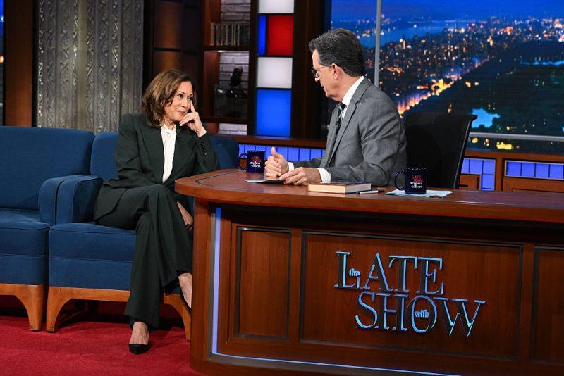 Kamala Harris says political system is ‘broken’ during Colbert interview
