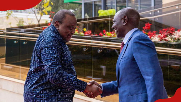 Video of William Ruto respectfully greeting Uhuru divides Kenyans ...