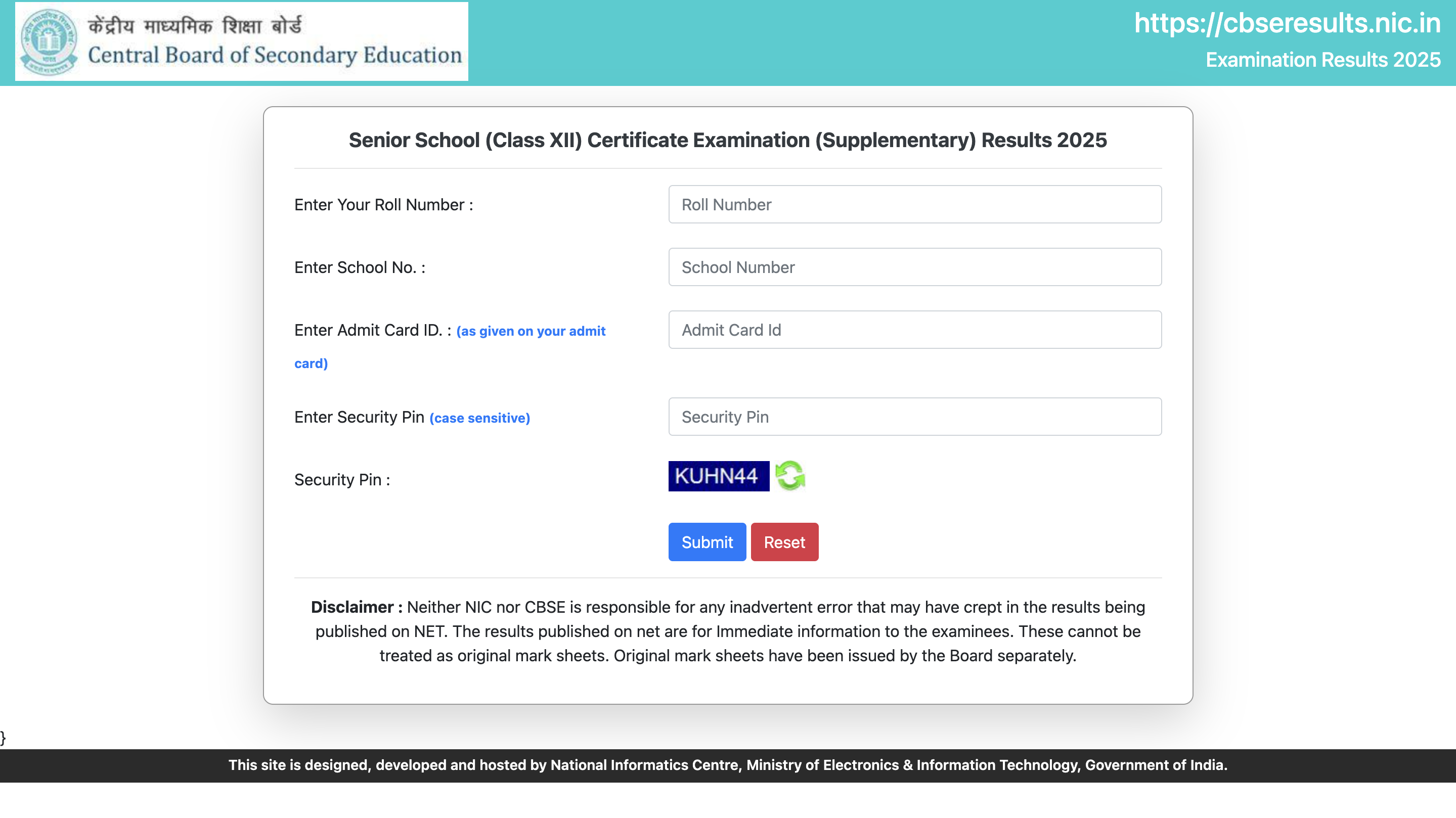 CBSE class 12 supplementary results 2025 declared at cbse.gov.in: Check ...