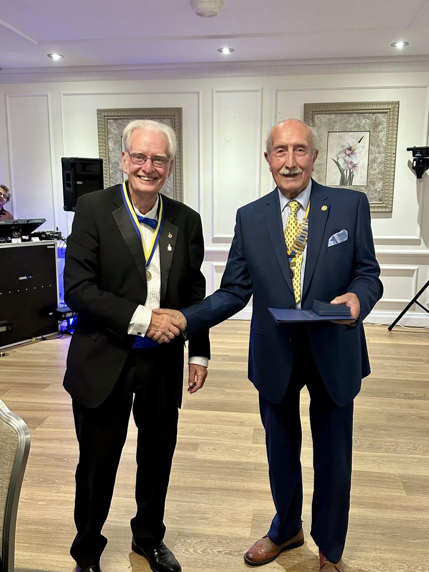 Eastbourne Rotarian wins highest possible award for years of dedication