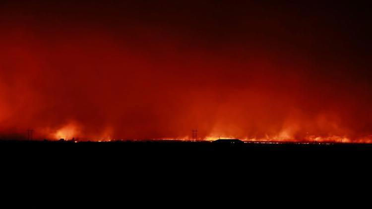 Explosive disposal operation sparked Range Fire, flames quickly spread