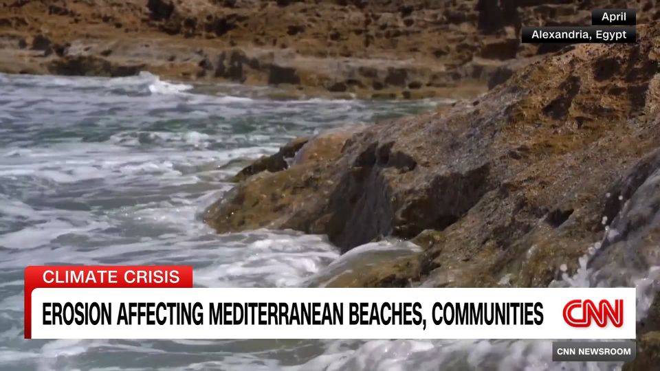Mediterranean beaches disappearing due to coastal erosion