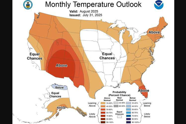 It's August and Houston has hit 100 degrees only twice. Is that as ...