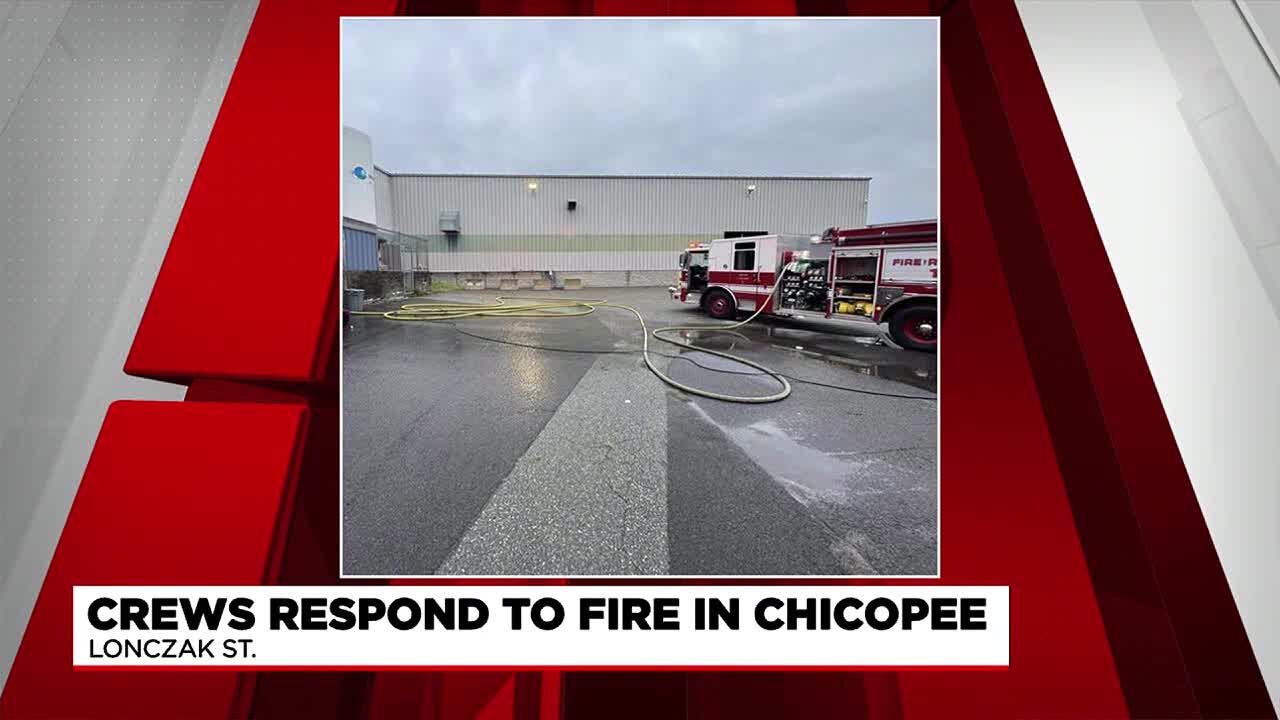 Crews battle fire at Chicopee business
