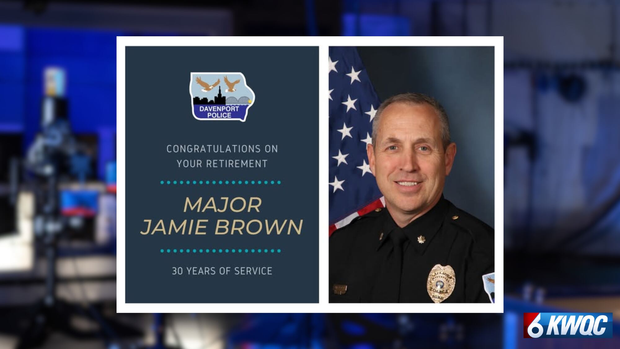 Davenport police assistant chief major to retire after 30 years of service