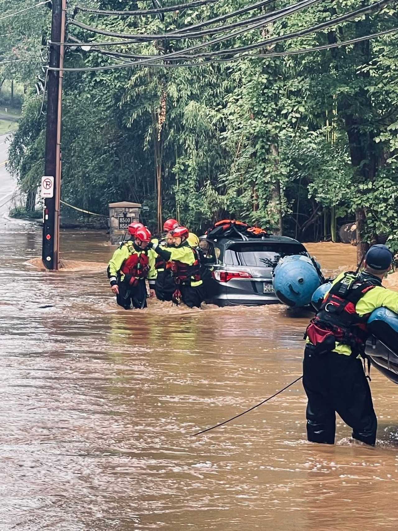 Kids Rescued From Submerged Car During Maryland Flash Flood, Officials Say