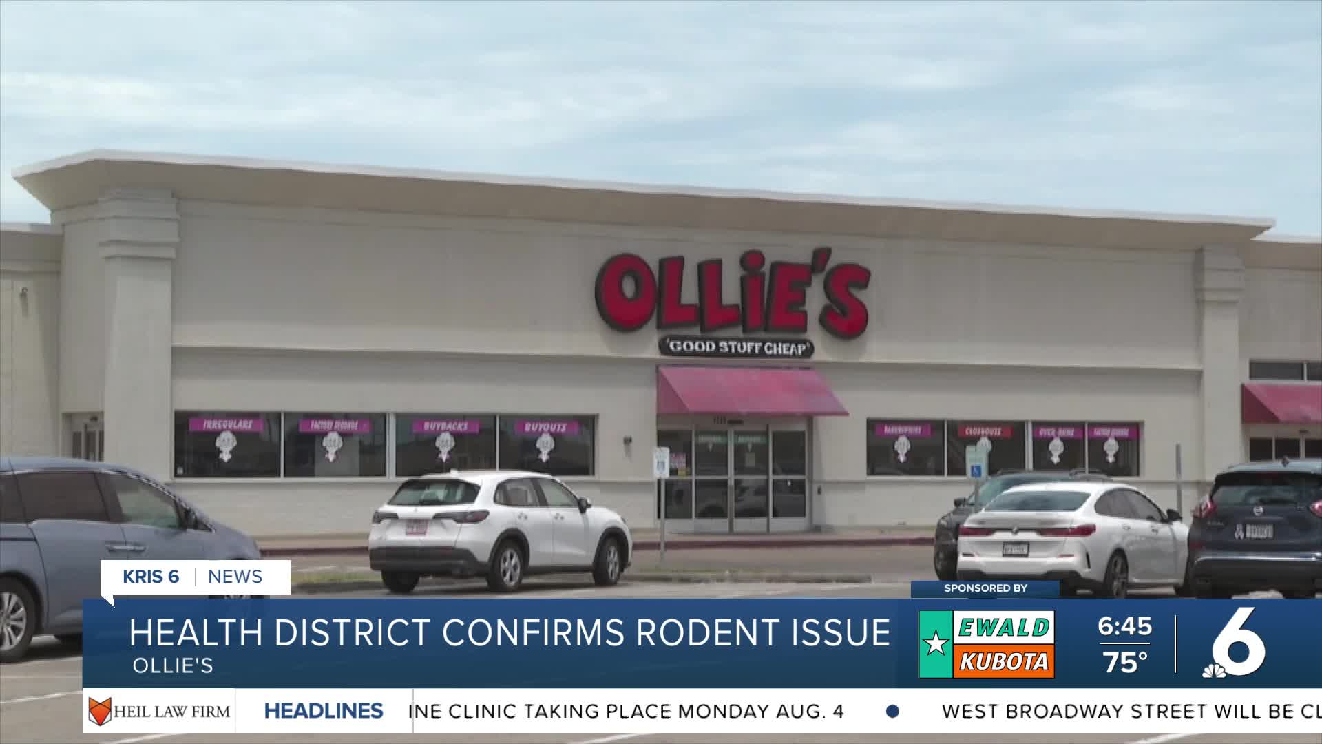 Health district confirms rodent issue at local Ollie's store