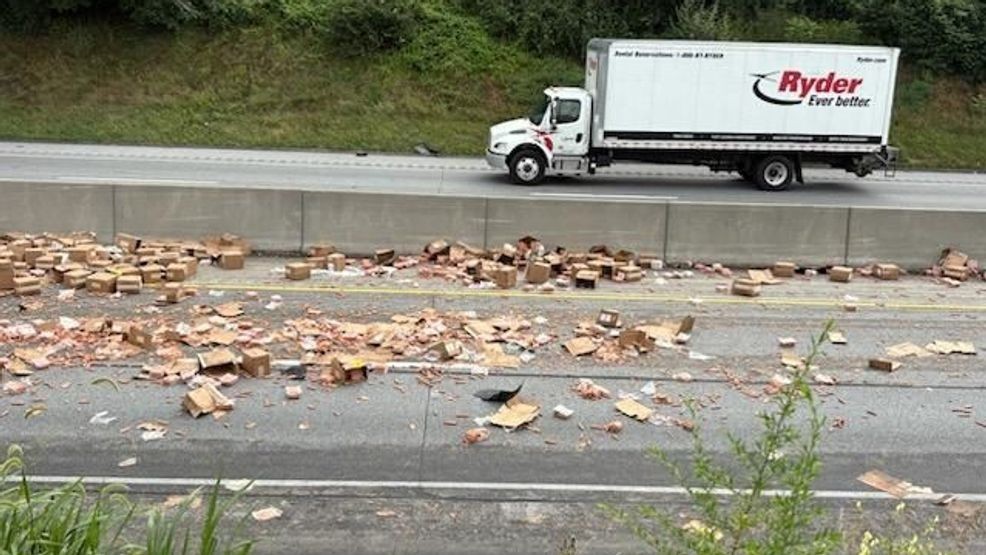 4 hospitalized after tractor-trailer hauling 1,000 pounds of hot dogs ...